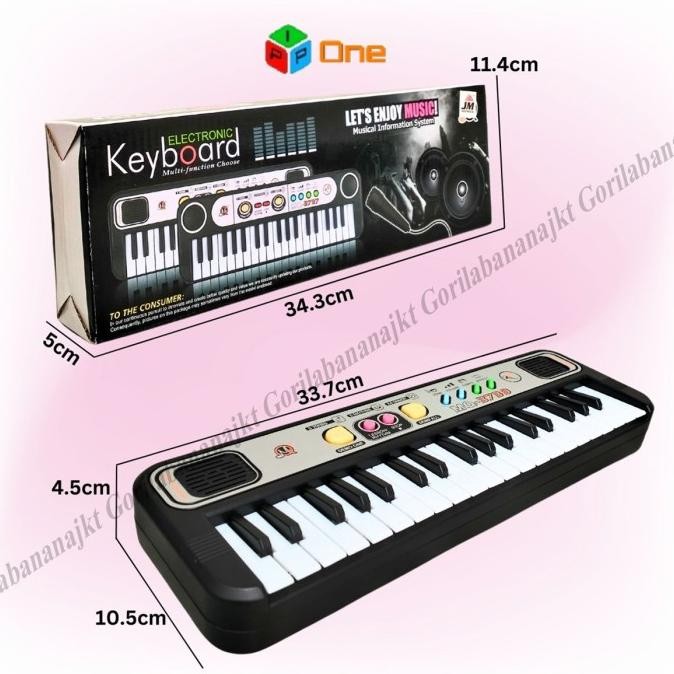 Jual Electronic Keyboard 37 Keys Mainan Piano Anak ada Mic TS | Shopee ...