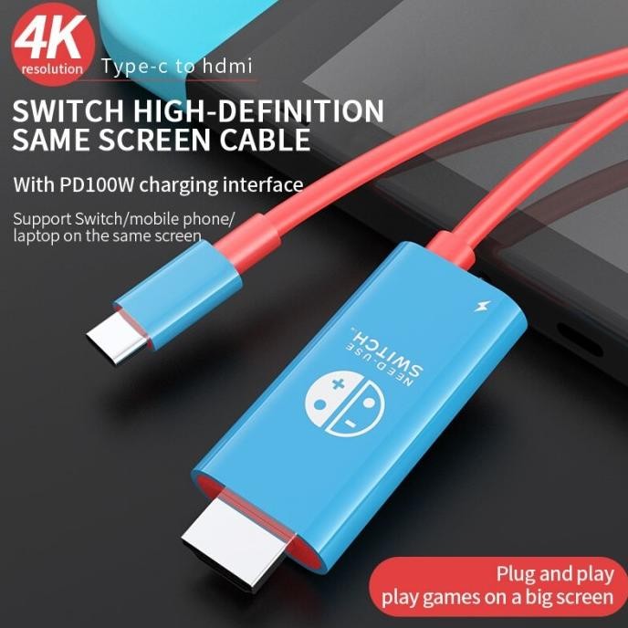 Jual Switch - USB Type C to HDMI Conversion Cable TV Docking for ...