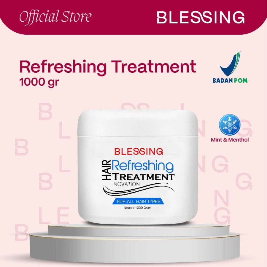 Jual BLESSING Hair Mask Refreshing Treatment INNOVATION 1KG | Shopee ...