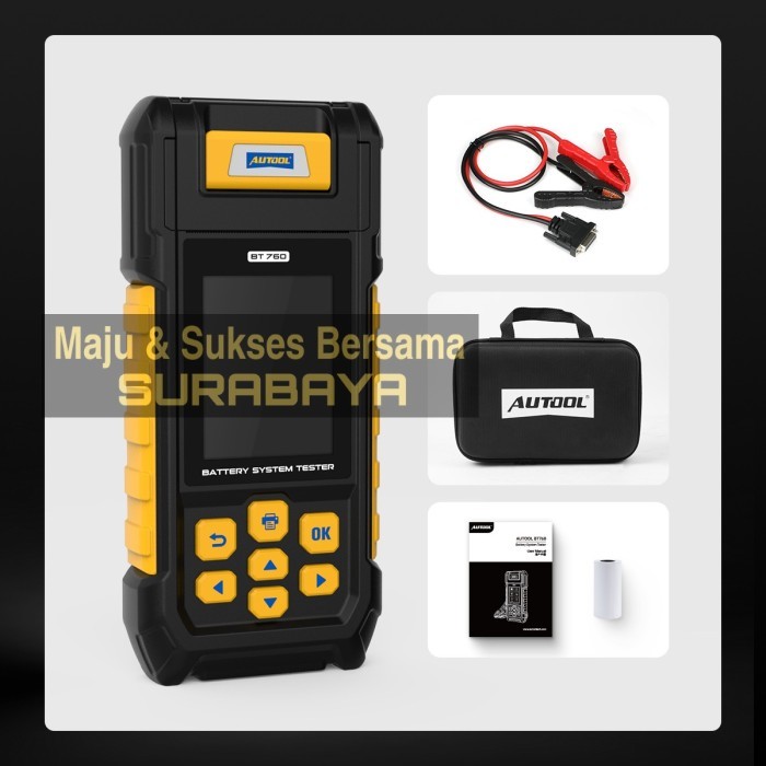 Jual Paket Kertas 5bh AUTOOL BT760 BT-760 6-30V Battery Tester Analyzer ...