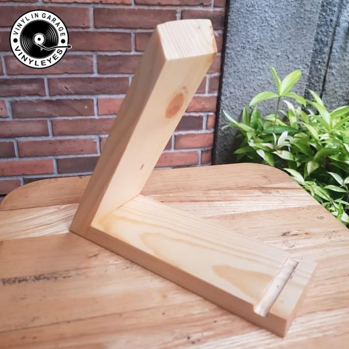 Jual vinyl - stand display kayu untuk penyangga cover vinyl record ...