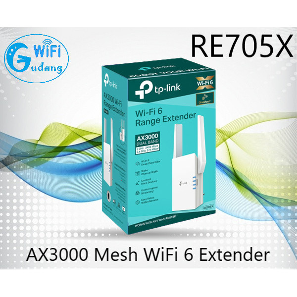 Jual Tp-Link RE705X - AX3000 Mesh Wi-Fi 6 Range Extender RE 705X re705x ...