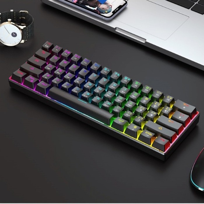 Jual TERMURAH !! wireless langtu keyboard Mechanical RGB G1000 RESMI ...