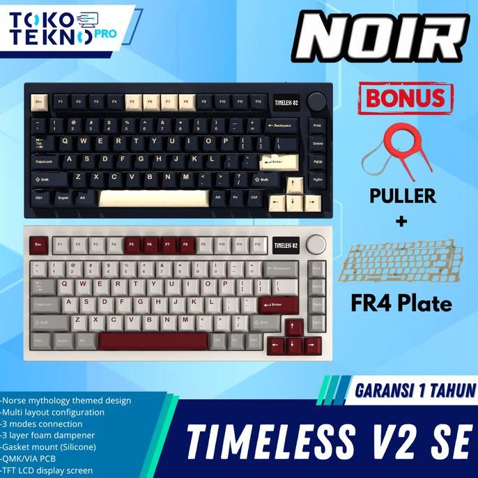 Jual Keyboard - Noir Timeless82 V2 SE / Timeless 82 Wireless Mechanical ...