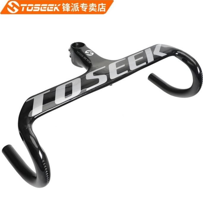 Jual Integrated TOSEEK Carbon Dropbar Handlebar Stang Roadbike | Shopee ...