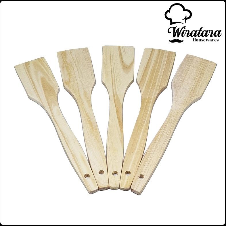 Jual PENAWARAN EKSKLUSIF Wiratara Spatula Kayu Tahan Panas | Sutil ...
