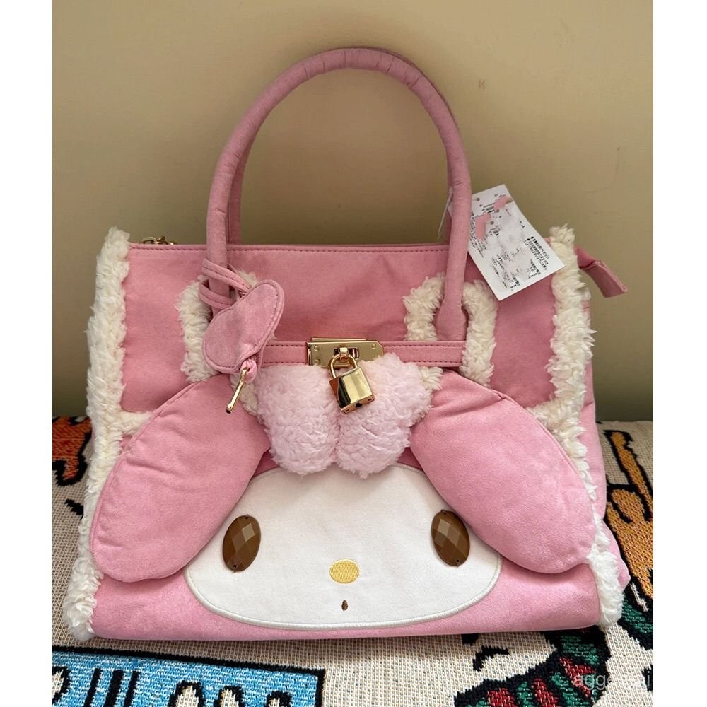 Jual Tas Selempang Bulu anak perempuan Sanrio Merah muda/Tas Boneka ...
