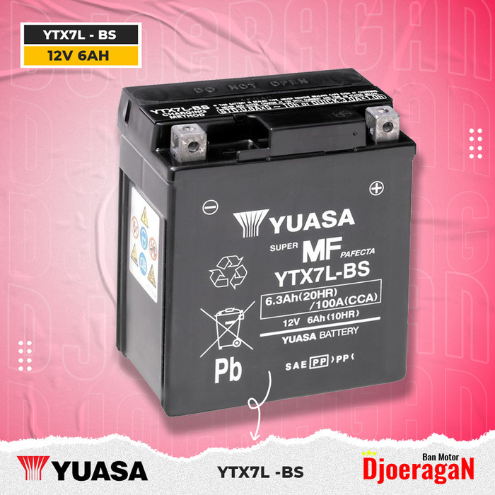 Jual Ready Accu Yuasa YTX7L-BS Motor Vespa LX 150 KLX 250 Aki Battery Kering | Shopee Indonesia