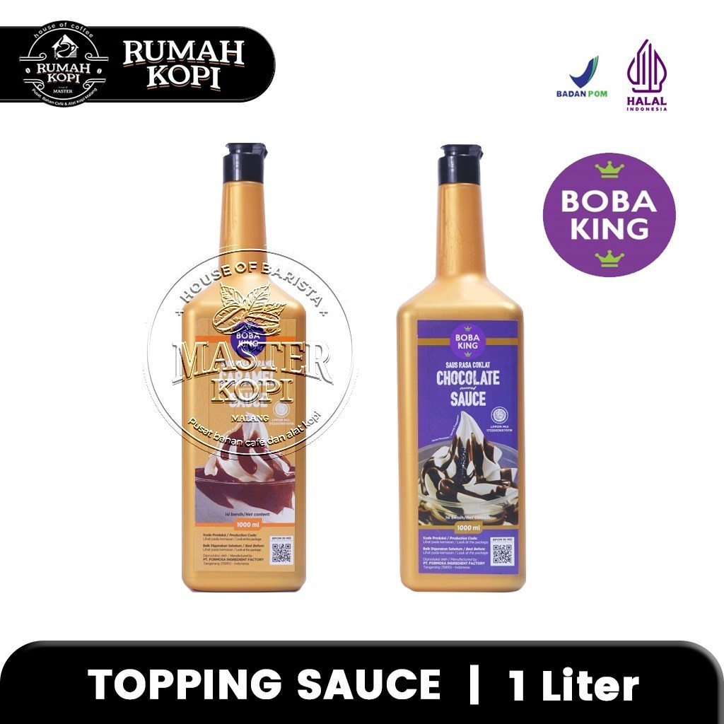Jual Saus Caramel / Chocolate Boba King Karamel / Coklat Sauce Topping ...
