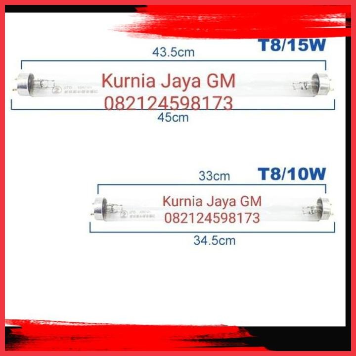 Jual (KJG) LAMPU UV STERILIZER 15 WATT GERMICIDAL T8 / LAMPU UV PEMBUNUH KUMAN | Shopee Indonesia