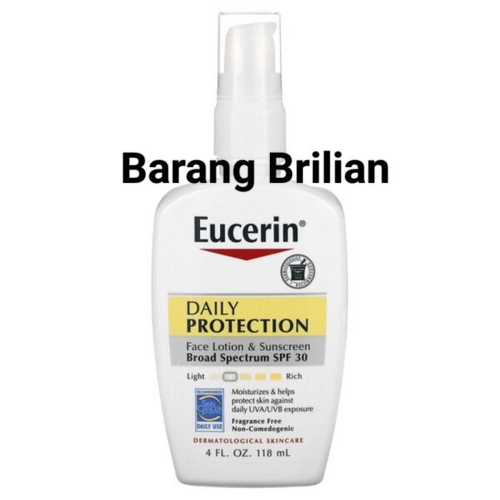 Jual Eucerin SPF 30 Daily Protection Face Lotion & Suncreen 114 mL ...