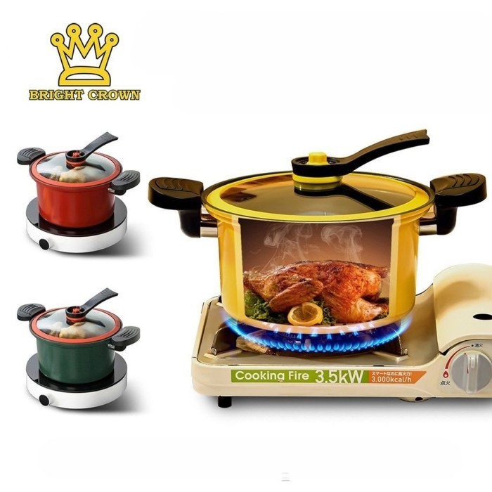 Jual Alat masak BrightCrown Panci Presto Teflon Totipotent Pressure ...