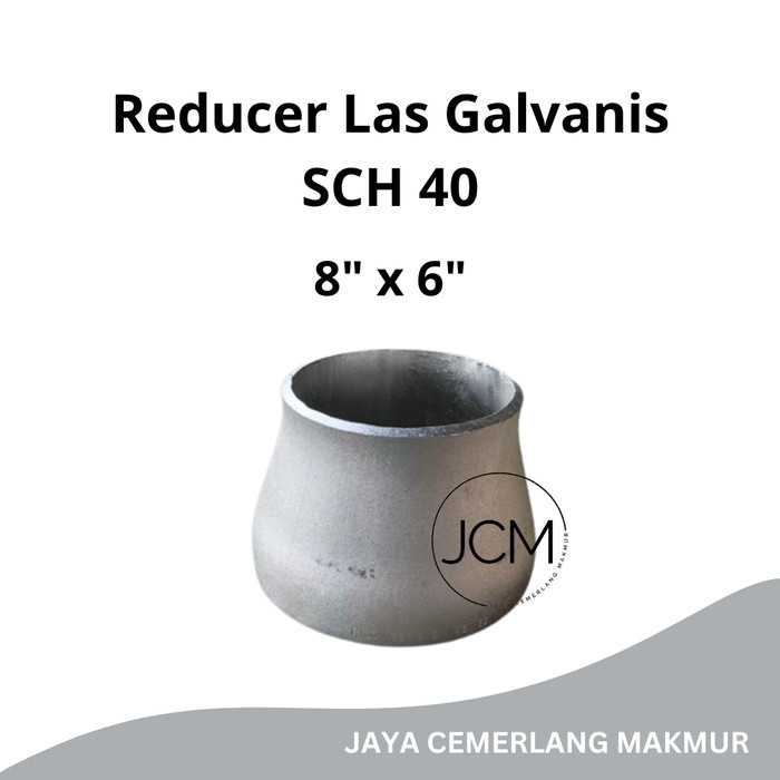 Jual NEW Reducer Las Galvanis SCH 40 8" x 6" Inch / Reducer Las ...