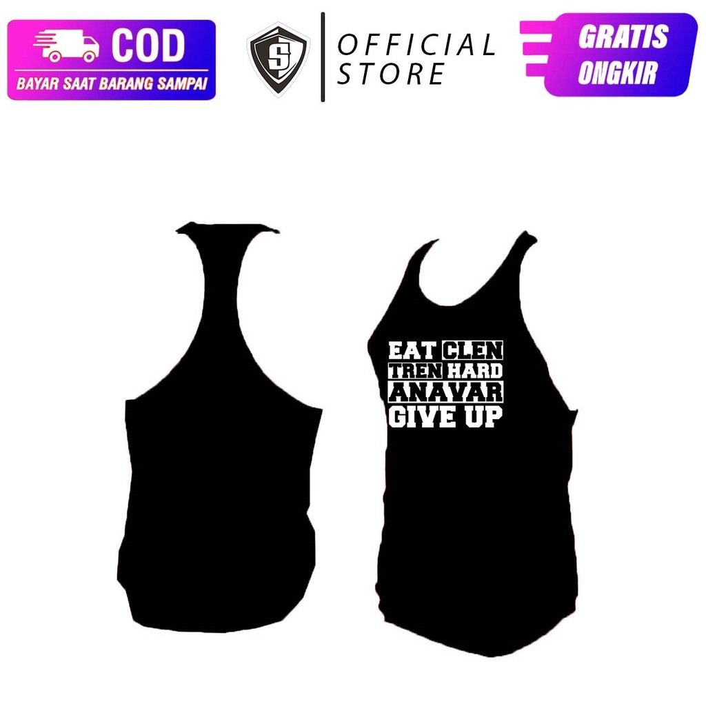 Jual Singlet Gym Fitnes Bodyfit Meme Tren Hard Eat Clen Spandex | Shopee Indonesia