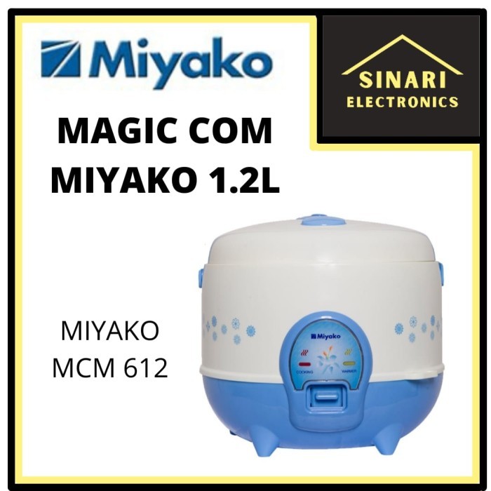 Jual Miyako Magic Com Penanak Nasi 1,2 Liter Mcm-612 | Shopee Indonesia
