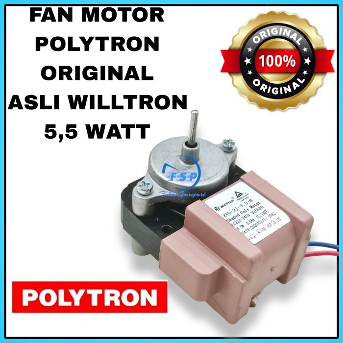 Jual ORIGINAL FAN MOTOR KULKAS POLYTRON 2 PINTU DINAMO KULKAS POLYTRON ...