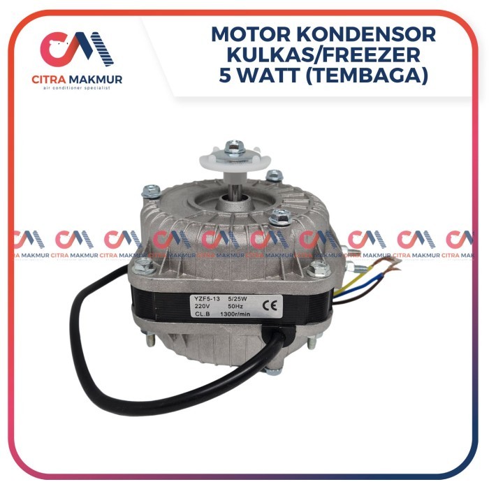 Jual MOTOR KONDENSOR SHOWCASE 5 WATT 5W KIPAS FREEZER KULKAS DINAMO ...