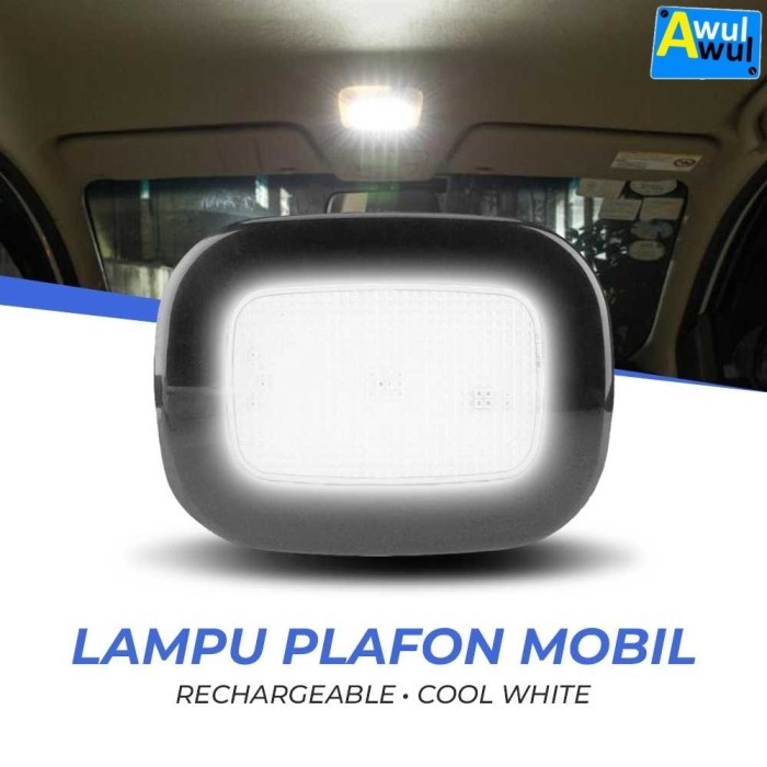 Jual LAMPU INTERIOR PLAFON MOBIL MODEL TEMPEL MAGNETIC RECHARGEABLE ...