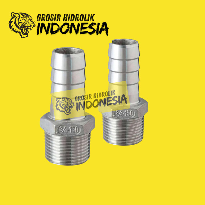 Jual 1" Hose Nepel / Nepel Selang Stainless Steel SS 304 1'' | Shopee ...
