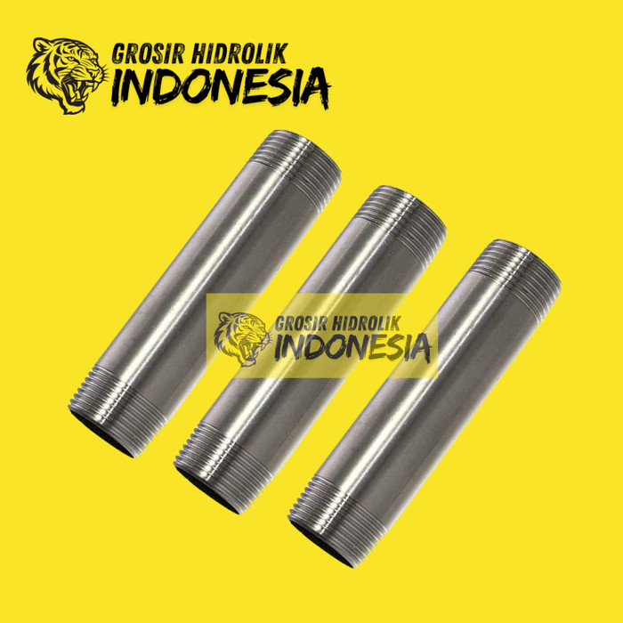 Jual 1'' Pipa Nepel / Pipa Stainless Steel 20cm SS 304 1'' | Shopee Indonesia