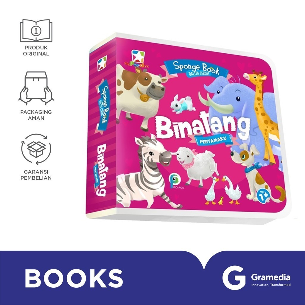 Jual Buku Opredo Sponge Book Balita Cerdas : Binatang Pertamaku ...