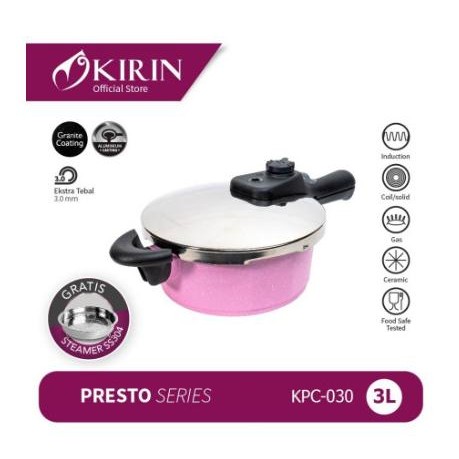 Jual Kirin Panci Pressure Cooker 3 Liter KPC-030 Baru | Shopee Indonesia