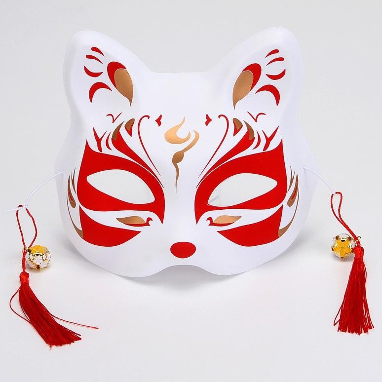 Jual DISCOUNT TOHK TOPENG KITSUNE FOX BUNKASAI JAPANESE FESTIVAL MASK ...