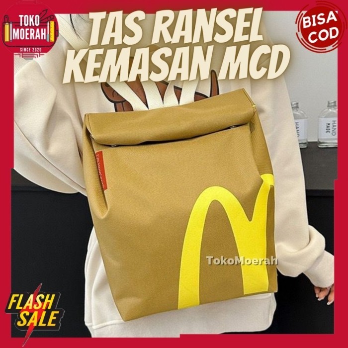 Jual TAS RANSEL MCD TAS FASHION SEKOLAH RANSEL MCD LUCU UNIK TAS ...