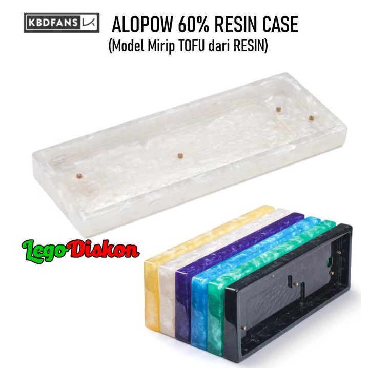 Jual KBDFans ALOPOW 60 Resin Case Tofu Model - Case Mechanical Keyboard ...