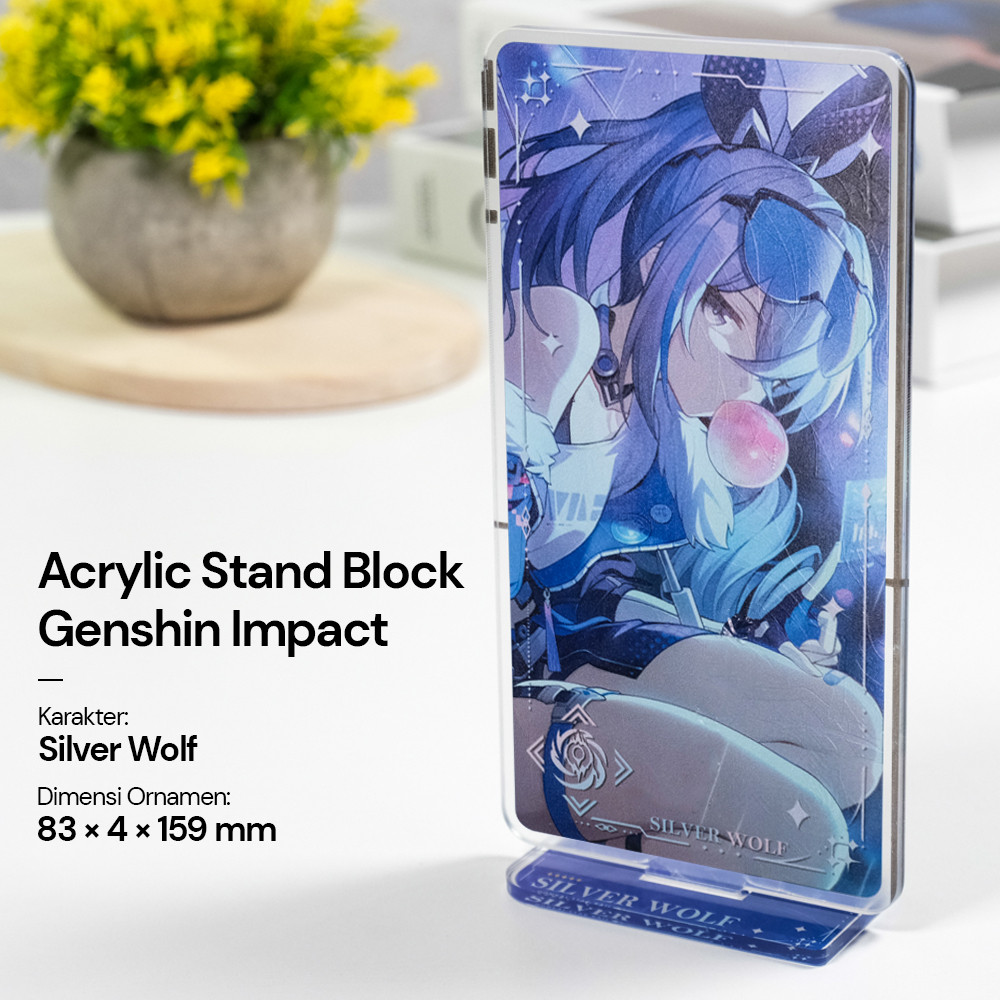 Jual MYH Acrylic Stand Block Genshin Impact Honkai Star Rail Side Theme ...