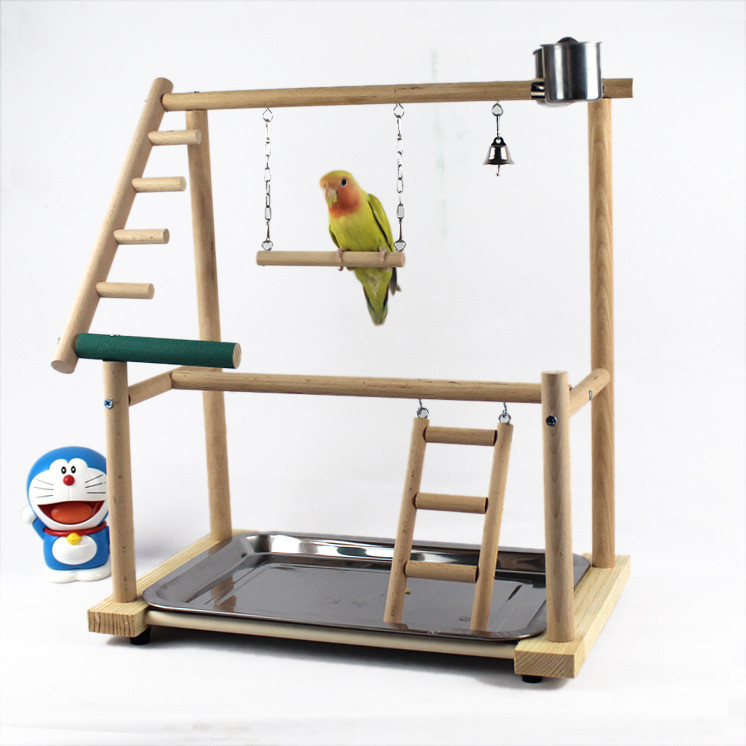 Jual Bird Stand Stand Desktop Training Cockatiel Playground Bird Toy ...