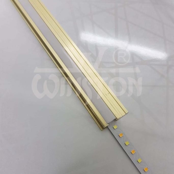 Jual List Lampu LED Strip WPC/Wallpanel/UV BOARD 3M Cover Aluminium ...