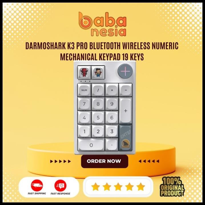 Jual DARMOSHARK K3 Pro Bluetooth Wireless Numeric Mechanical Keypad 19 ...