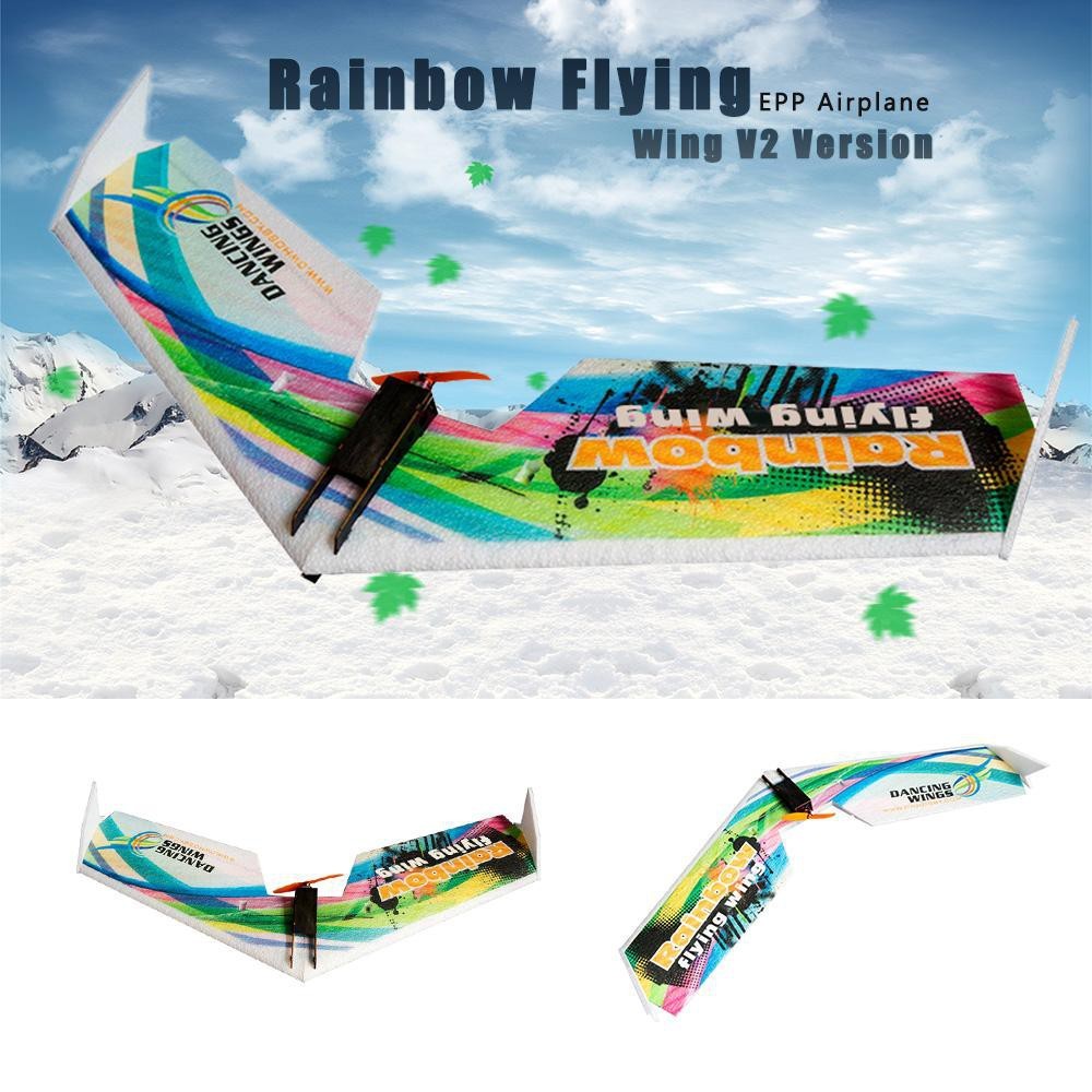 Jual Dancing Wings Hobby E0511 Rainbow Flying Wing V2 RC Pesawat ...
