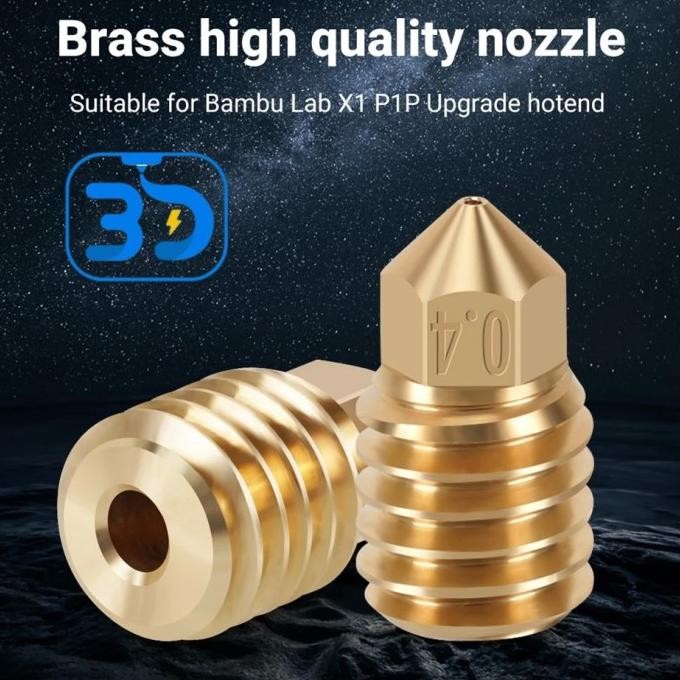 Jual ~~~~~] MK8 Nozzle for Bambu Lab X1 / P1P / X1C Brass | Shopee ...