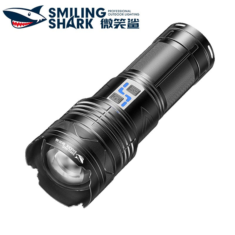 Jual Smiling Shark Sd5998 Senter LED Kekuatan Super M77 Lampu Senter ...