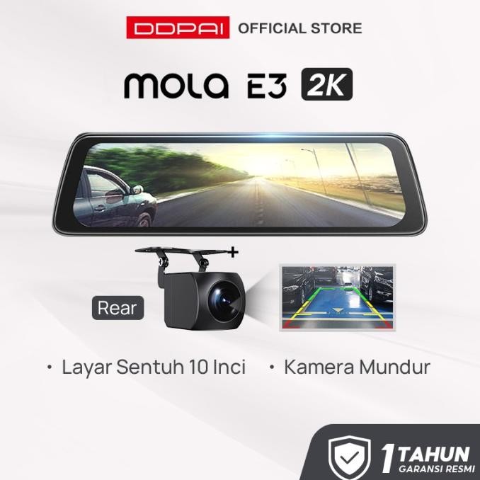 Jual Ddpai Mola E3 Dashcam 1440P 2K Hd 24 Jam Monitor Parkir Depan&Belakang | Shopee Indonesia
