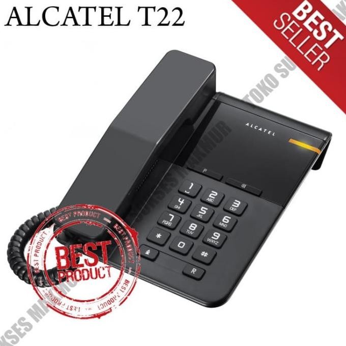 Jual Alcatel T22 HITAM Telepon Rumah Single Line Analog Dengan LED ...