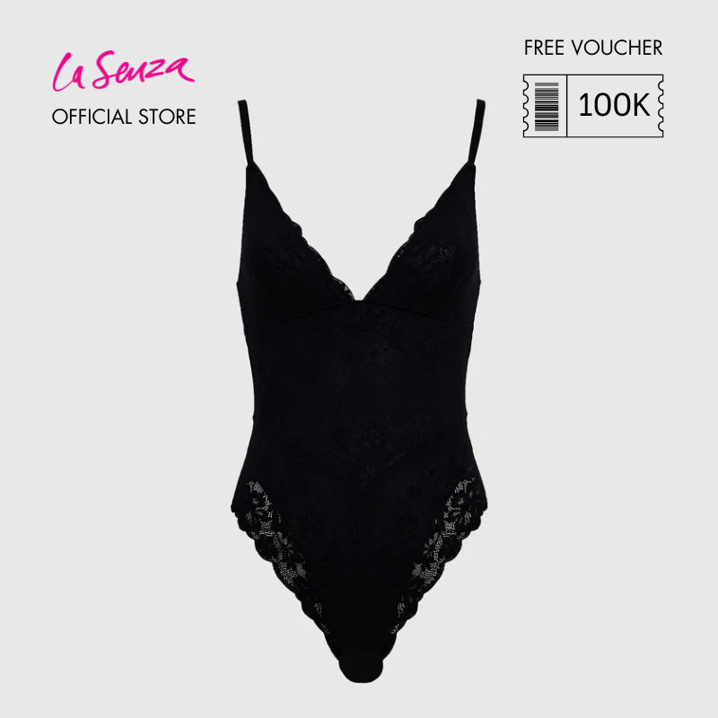 Jual La Senza Shaping Bodysuits Sexy Lace Warna Smoulder Black 60263286 ...