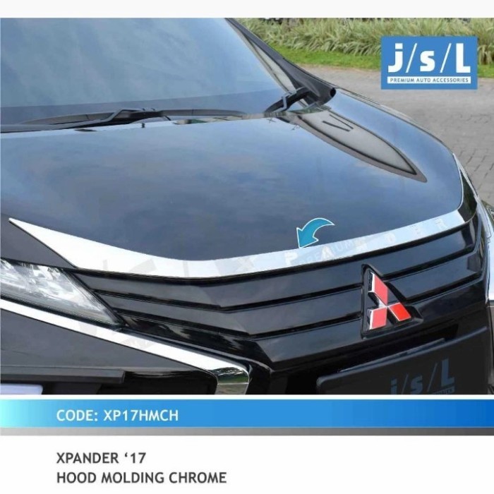 Jual Hod Moulding Chrome Xpander List Kap Mesin Mobil Xpander Full ...