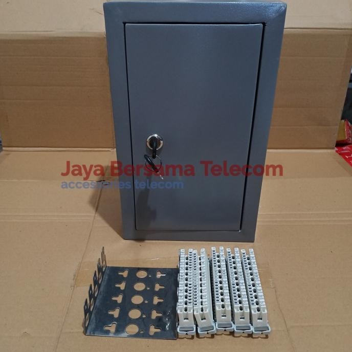 Jual Box MDF Telpon Kapasitas 50-100 Pair Lengkap BMF 5 Way+LSA Krone 5 ...
