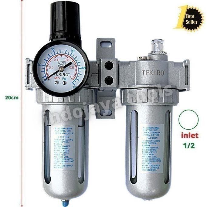 Jual TEKIRO Double Air Filter Regulator - Filter Udara Kompresor 2 ...