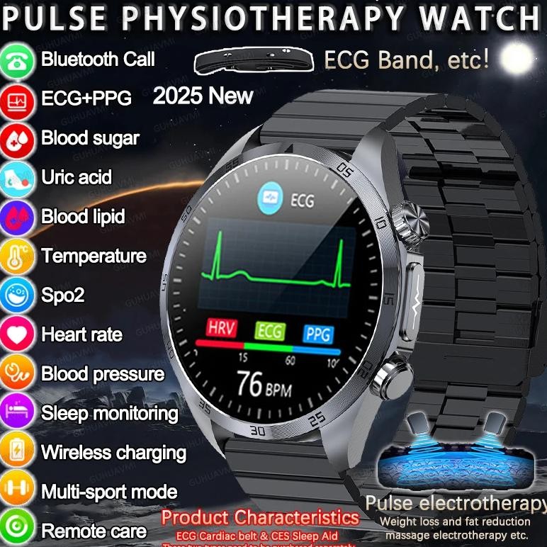 Jual New Pulse Therapy Electrotherapy Medical Grade ECG+PPG Smart Watch ...