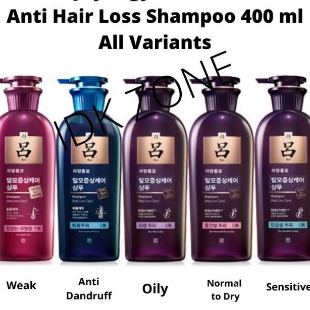 Jual Ryo Anti Hair Lo Hampoo 400 Ml Oily Dry Enitive | Shopee Indonesia