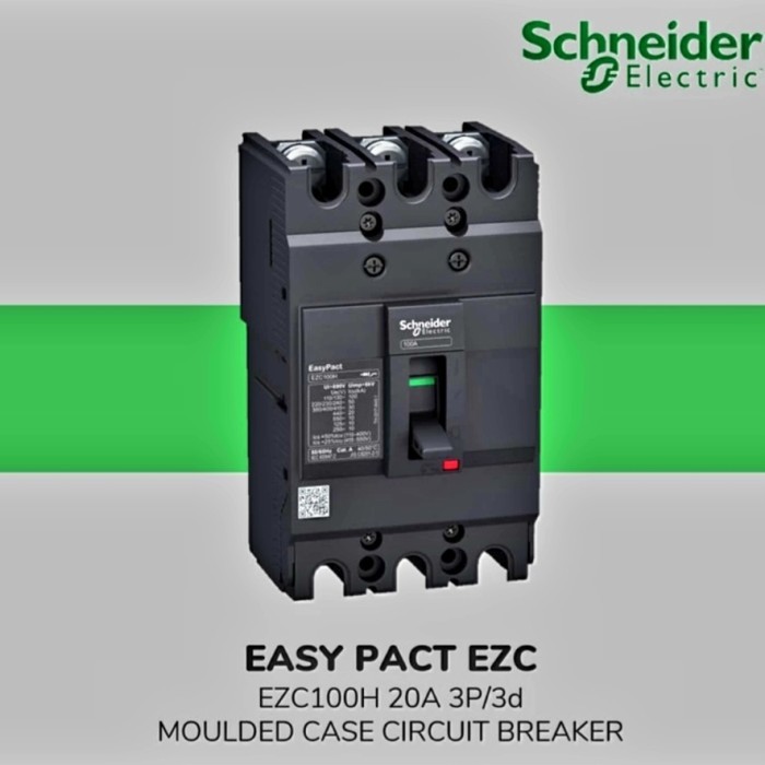 Jual Paling Baik Schneider Mccb Easypact Ezc100H 3P 20A 30Ka New Ref - Ezc100H3020 | Shopee ...