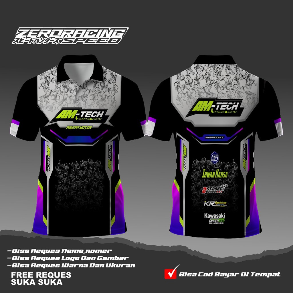Jual KAOS JERSEY BALAP MOTOR RACING CUSTOM PRINTING (GRATIS GANTI NAMA ...