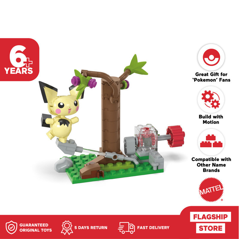 Jual MEGA Pokémon Building Pichu's Forest Forage Toy - Mainan Action ...