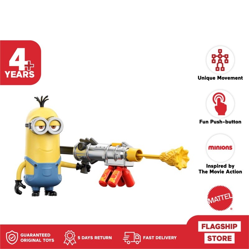 Jual Minions Action Cheese Blaster Kevin - Mainan Action Figure ...
