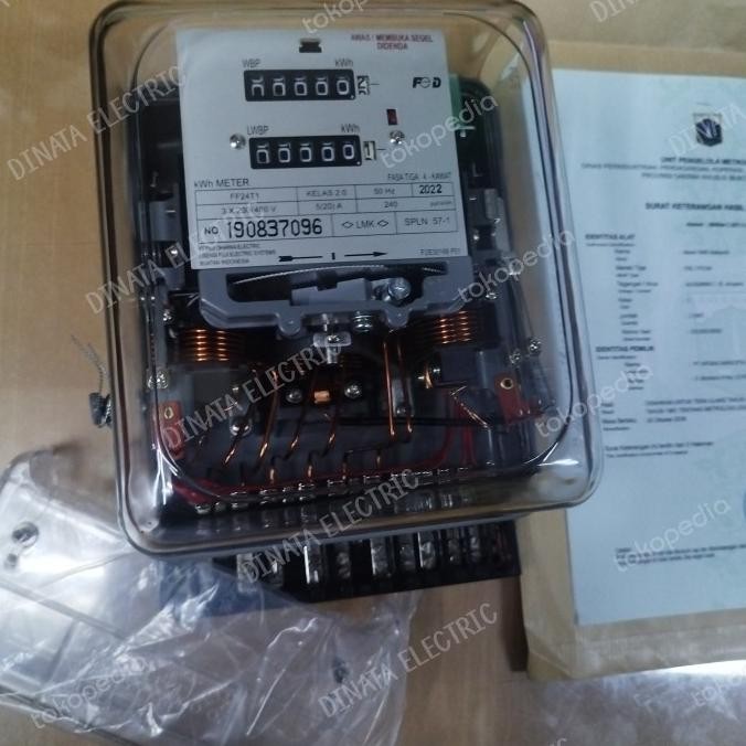 Jual Kwh Meter 3P Fuji Dharma.E 5(20)A Double Tarif + Kalibrasi Tera | Shopee Indonesia
