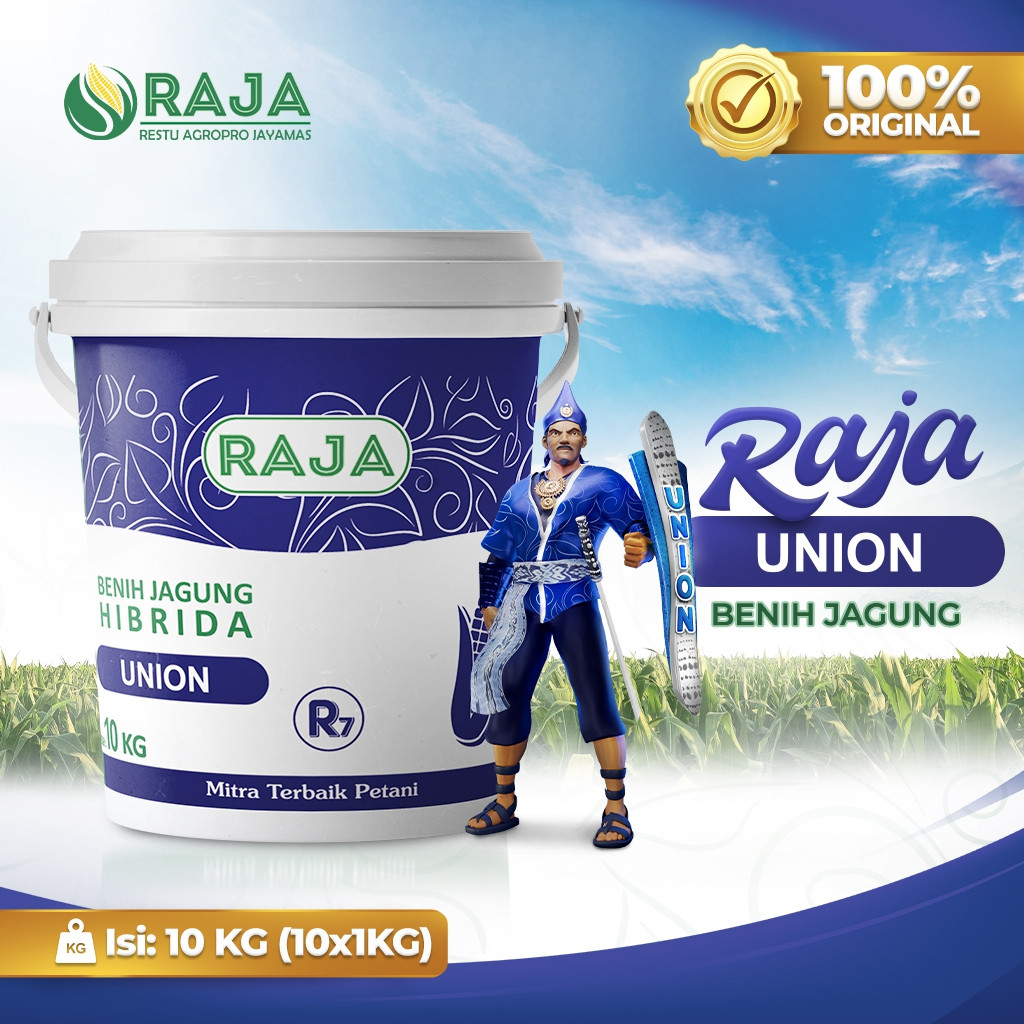 Jual Benih Jagung Hibrida Raja R7 Union - 10kg Kemasan Pail/Ember | Shopee Indonesia